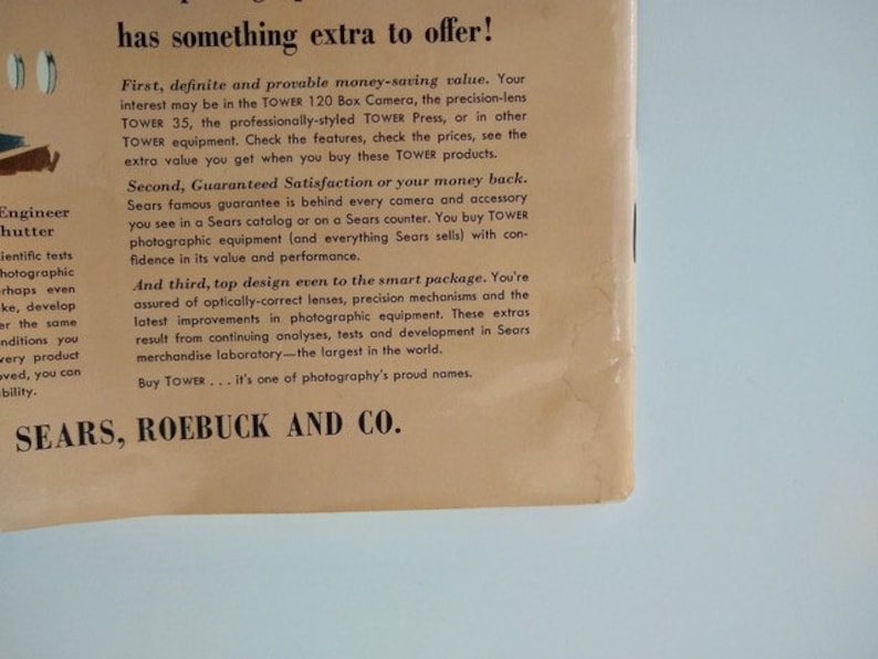 1952 Sears Camera Catalog and Photograph Reference Guide Vintage - Etsy