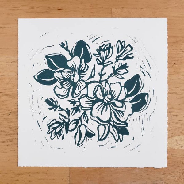 Block Print Tree - Etsy