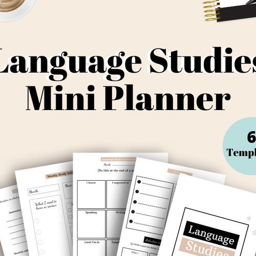 Language Study Planner Printable Language Learning Journal - Etsy