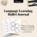 Language Learning Bullet Journal Languages Planner Languages | Etsy