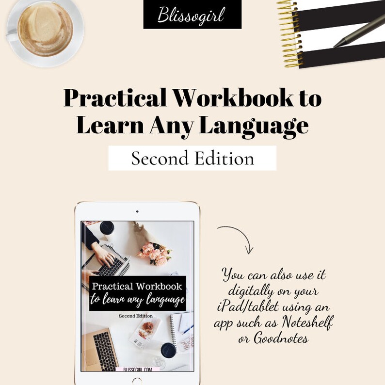 Practical Workbook To Learn Any Language Second Edition | Etsy