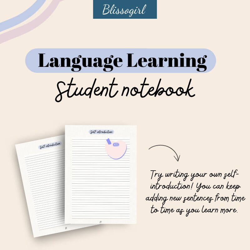 Language Study Notebook Language Learning Language Learning - Etsy España