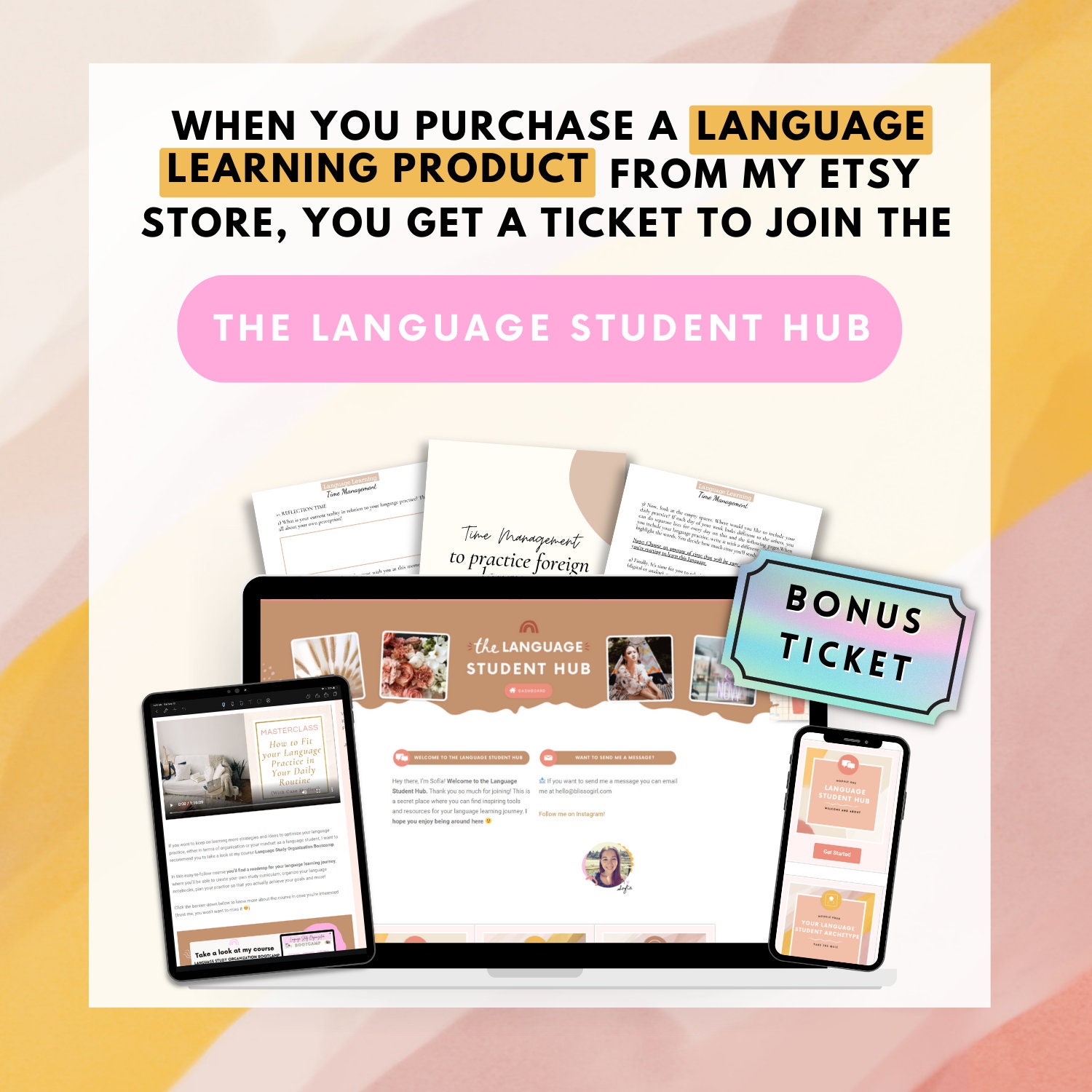 Polyglot Bundle Workbook Ebook, Printable, Templates, Languages ...