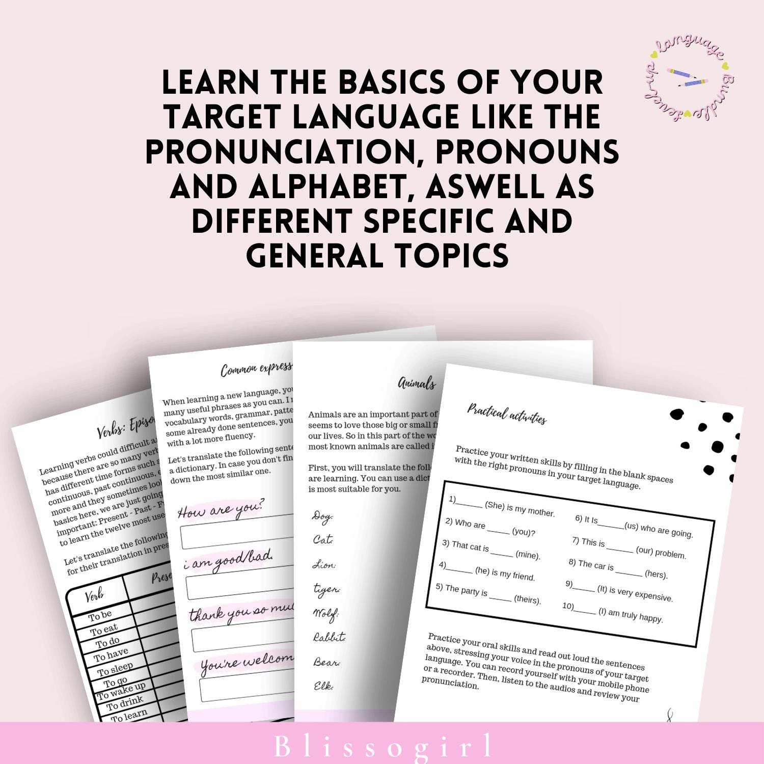 Beginner Language Learning Bundle - Etsy