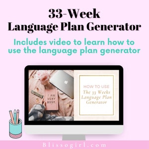 Language Learning Plan Generator Excel File, Schedule Your Practice for ...
