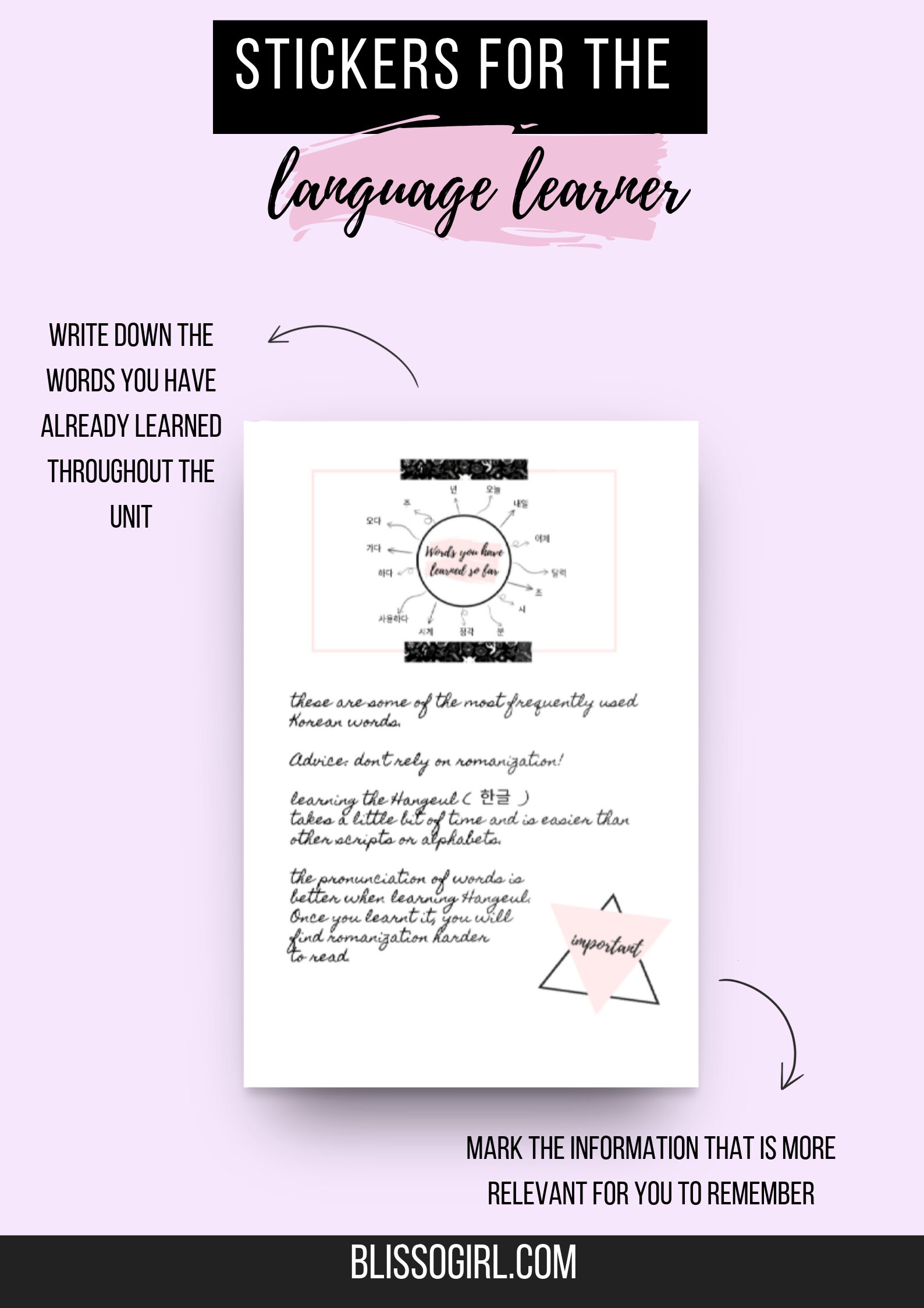 Set of Stickers for Language Learners - Etsy