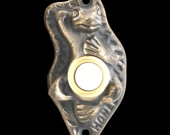 Frog Doorbell in Bronze - Etsy