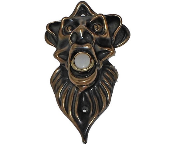 Bronze Gargoyle Face Doorbell | Etsy