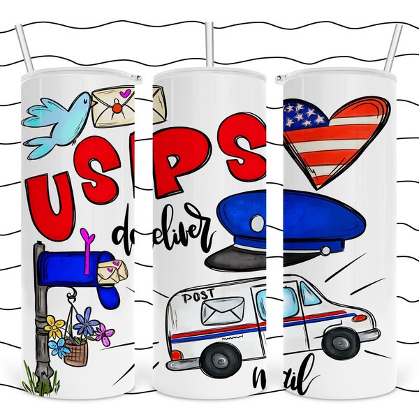 Usps Postal Mail Tumbler Svg - Etsy