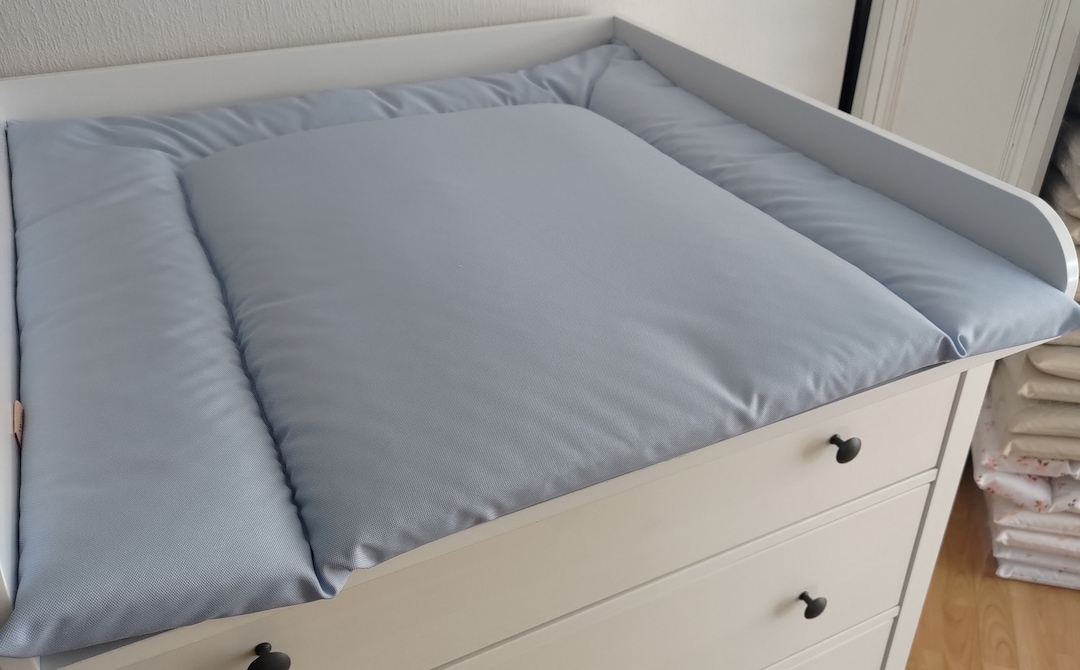 Blue Water Repellent Baby Changing Pad: Polyester, Wipe Clean - Etsy