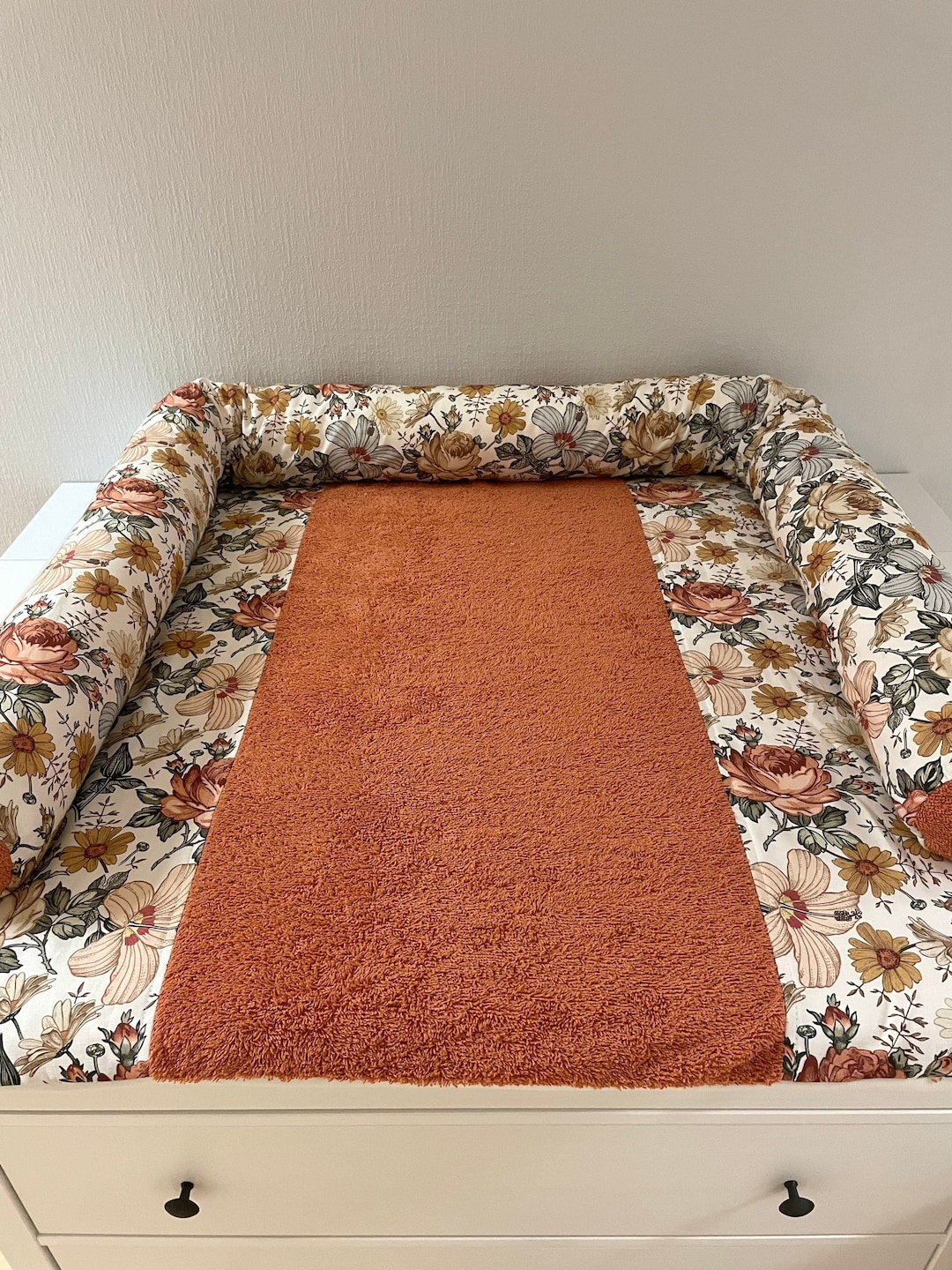 Vintage Flowers Changing Pad, Wrapping Pad, Floral Changing Pad ...