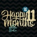 Cake Topper SVG - Baby Svg - Happy 11 Months Svg, 11th Month Svg, Dxf ...