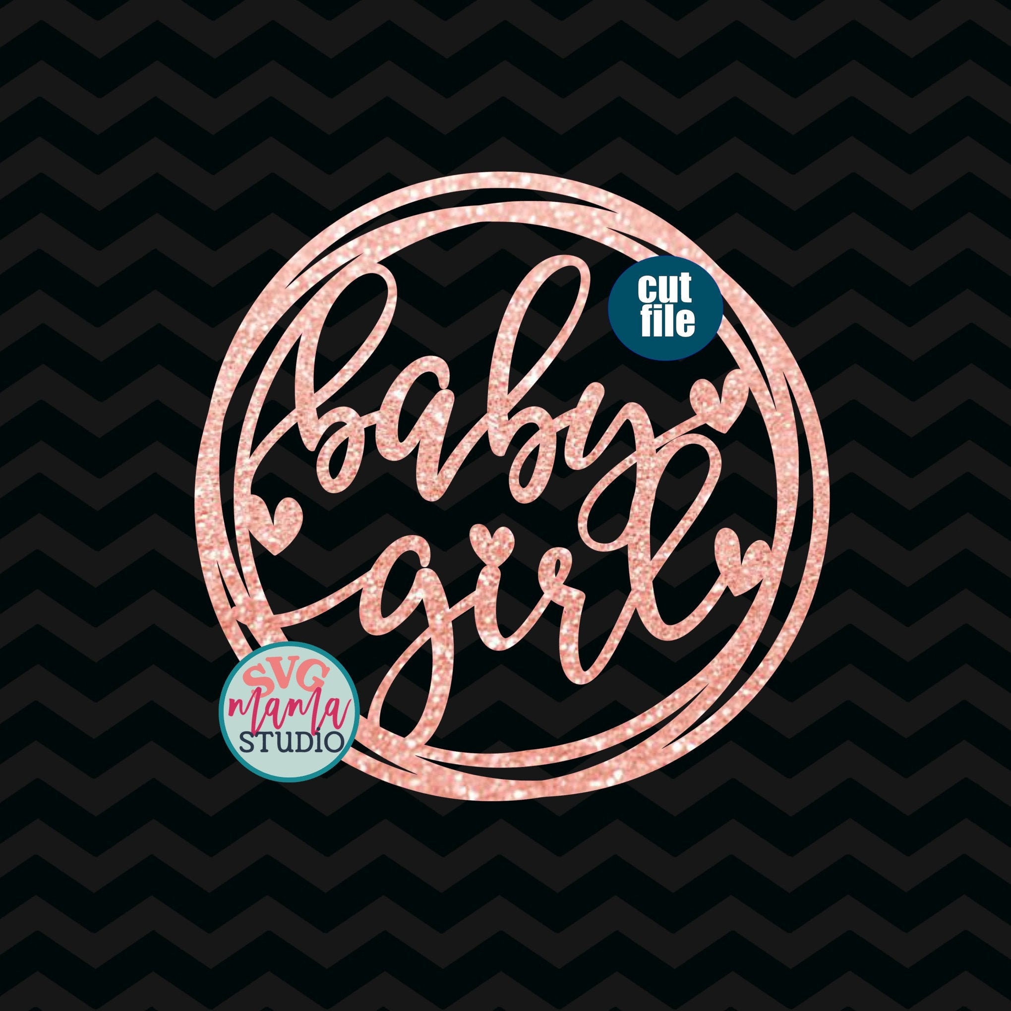 Cake topper svg Baby Girl svg It's a Girl svg dxf png | Etsy