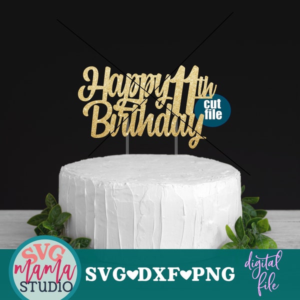 11th Birthday Svg - Etsy
