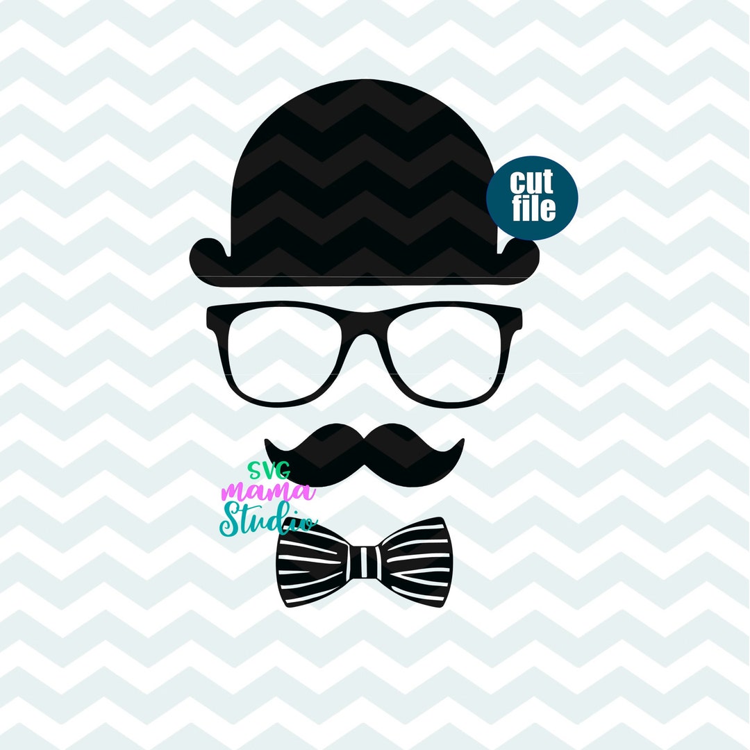 Moustache Svg, Mustache Svg, Dxf, Png, Hat Svg, Bow Tie Svg, Photobooth ...