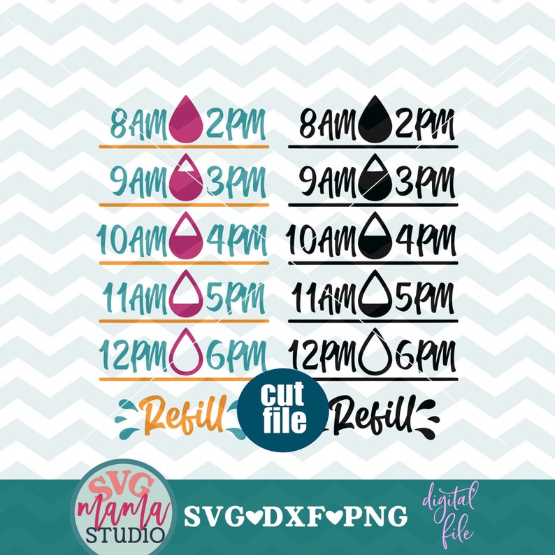 Water Tracker Svg, Water Bottle SVG, Water Track Svg, Dxf, Png File ...