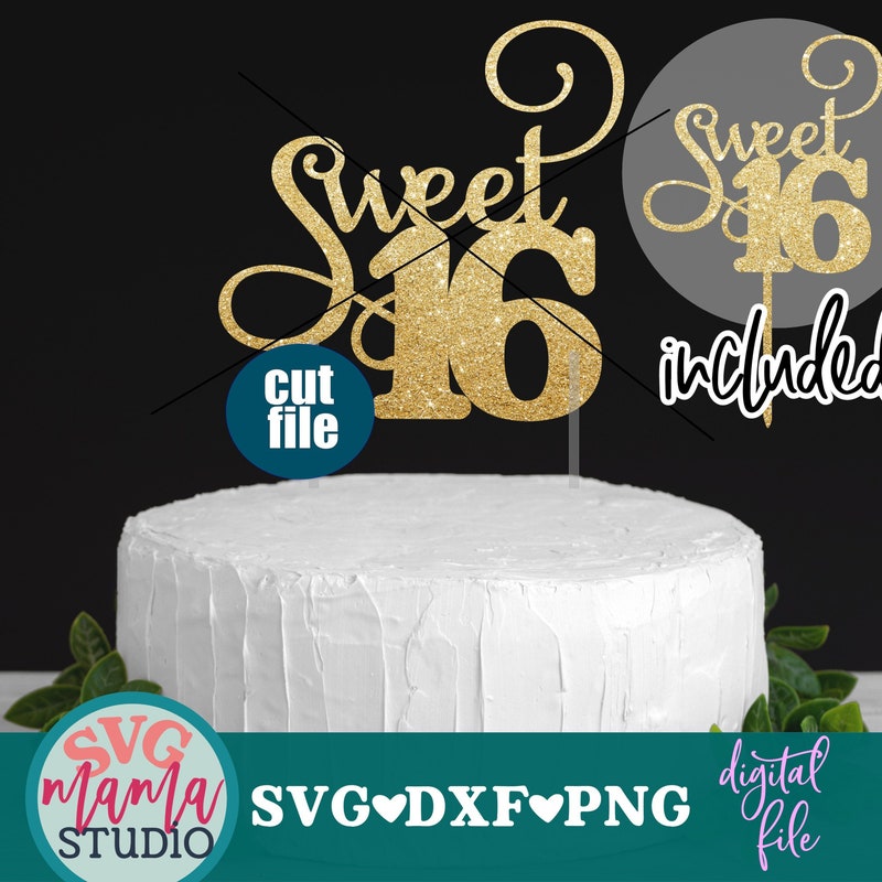 Sweet 16 Svg - Etsy