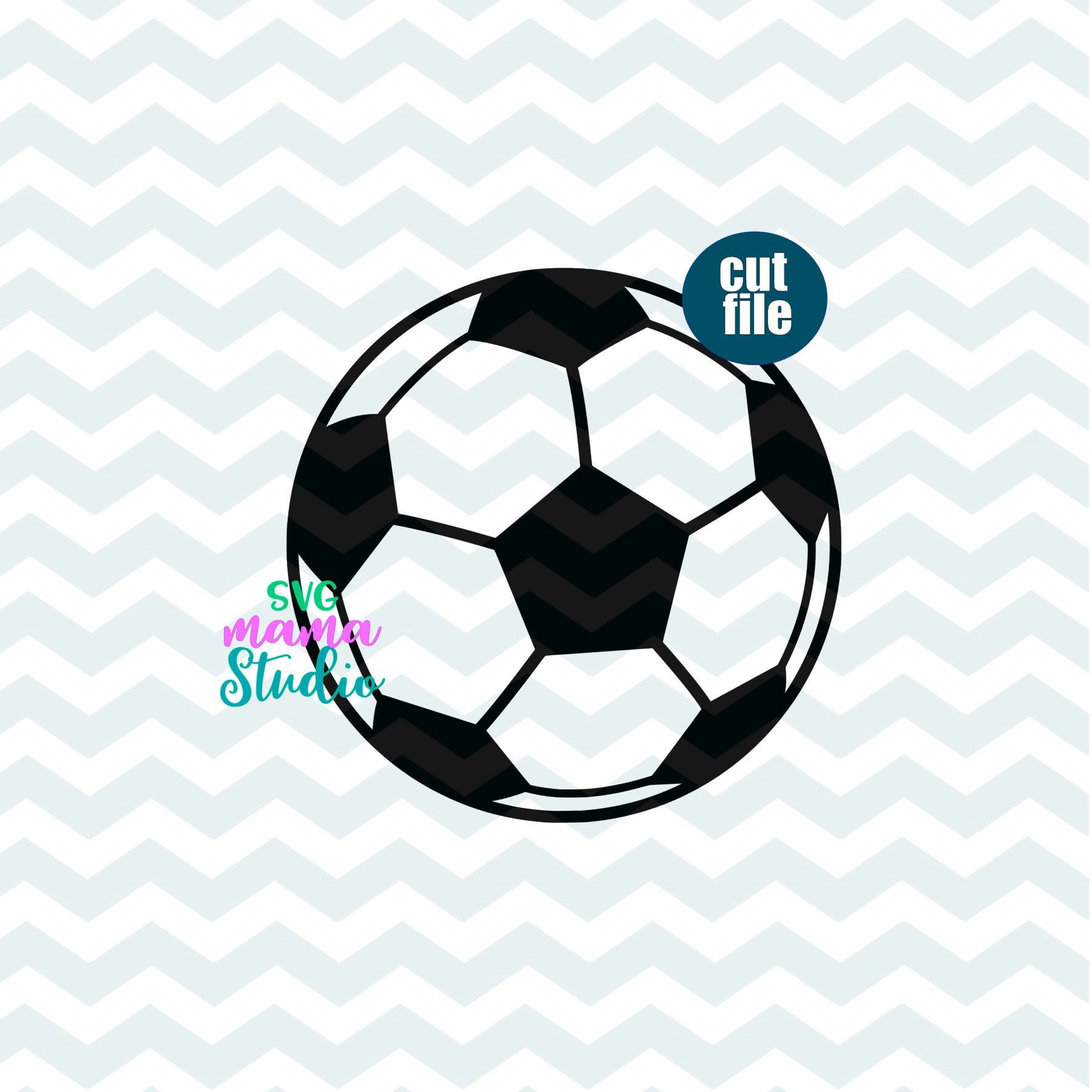 Balón de fútbol svg LAYERED fútbol svg dxf png descarga - Etsy México