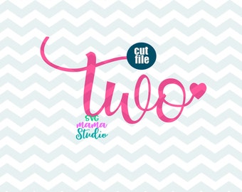 Two Handsome SVG Second Birthday Svg Dxf and Png Instant - Etsy
