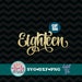 Eighteen Svg - Happy 18th Birthday Svg, Cake Topper Svg, 18th Birthday ...