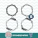 Cake Topper Frame Svg, Frame Svg File, Happy Birthday Svg, Dxf, Png ...