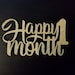 Cake Topper SVG - Newborn Svg - Baby Svg - Happy 1 Month to 11 Months ...