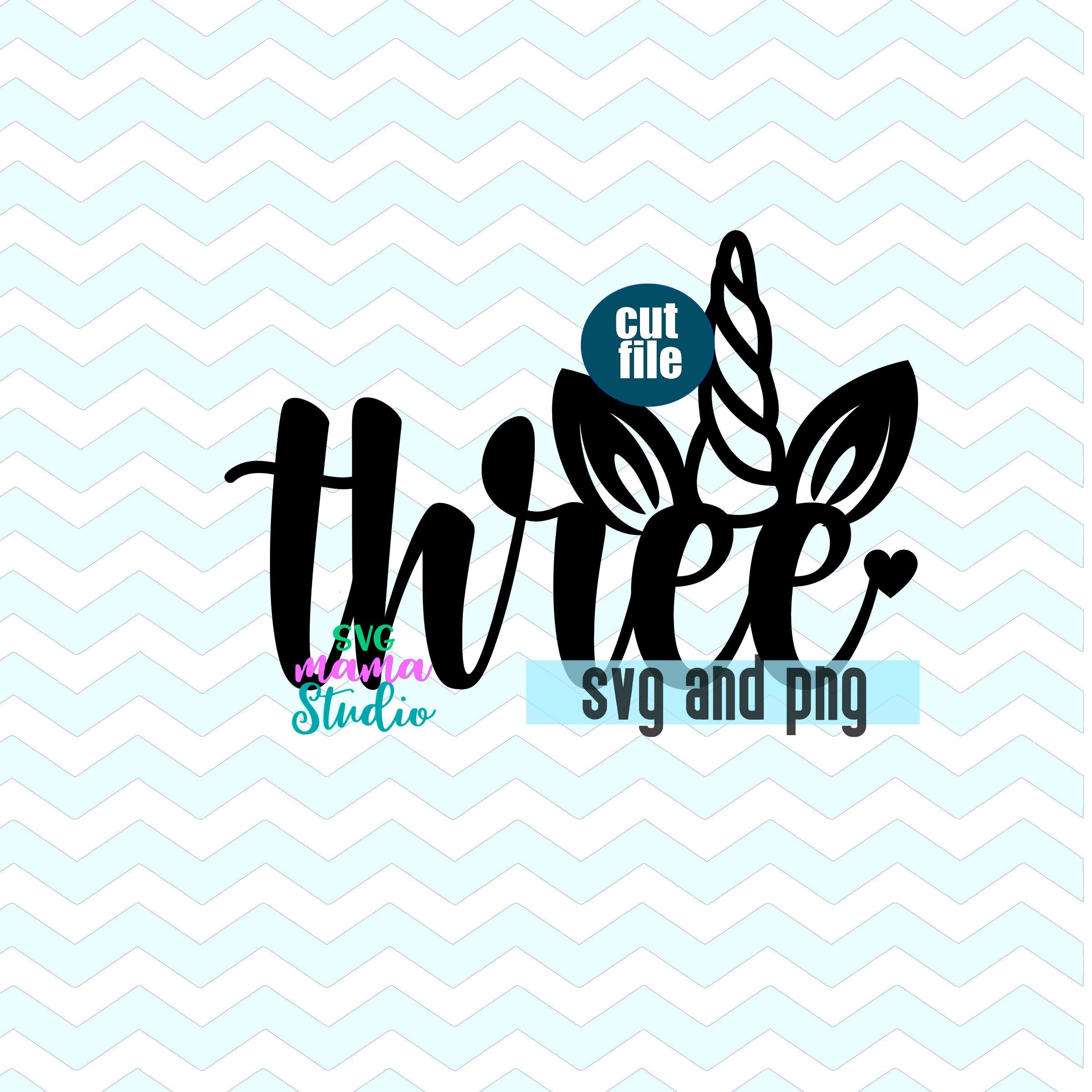 Three Svg Cake Topper Svg and Png Instant Download 3rd - Etsy Canada
