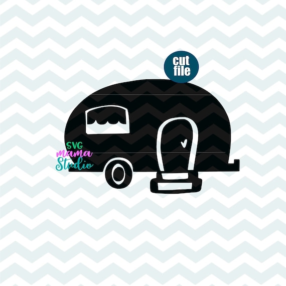 Camper svg dxf png Trailer svg para cricut y silueta | Etsy