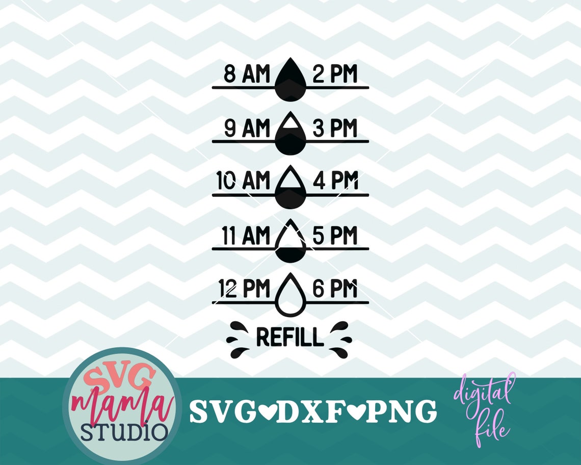 Water Tracker Svg Water Bottle SVG Water Track Svg Dxf Png - Etsy Canada