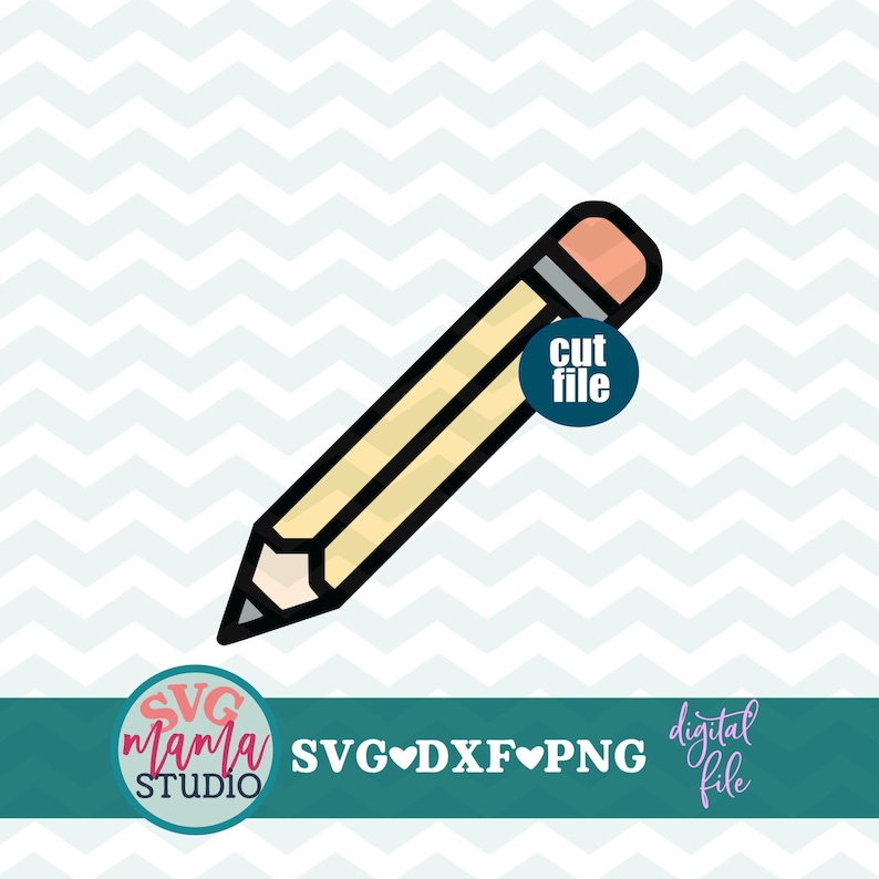 Pencil SVG LAYERED Dxf Png File Pencil Clipart Clip - Etsy