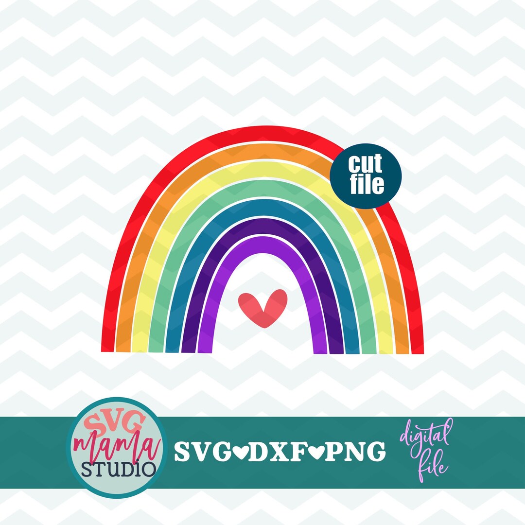 Rainbow Svg - Boho Rainbow Svg, Baby Svg, Dxf, Png File, Rainbow Baby ...