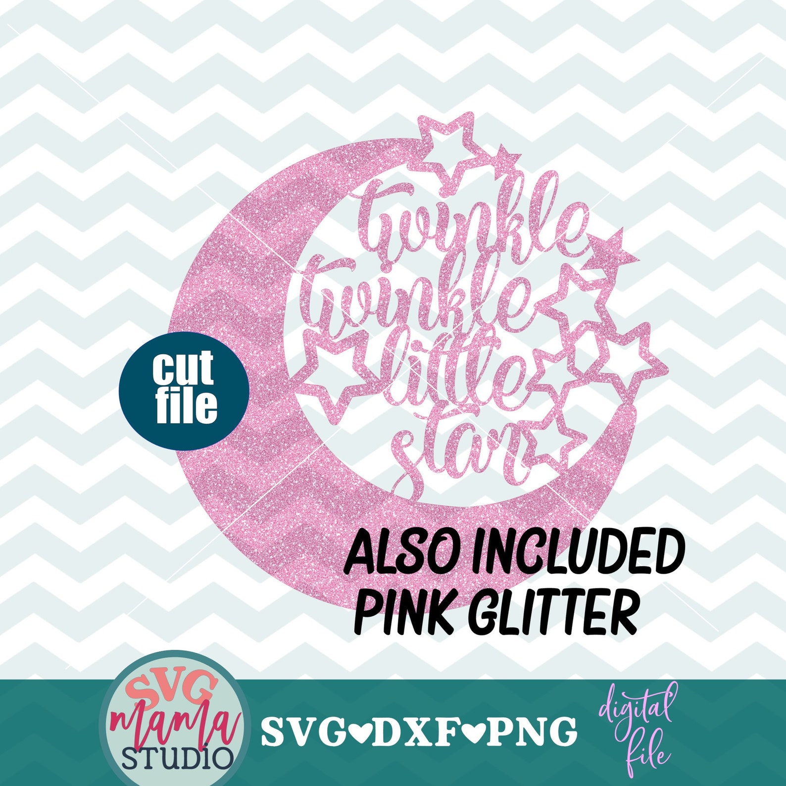Twinkle Twinkle Little Star Svg, Cake Topper Svg, Dxf, Png, Nursery Svg ...