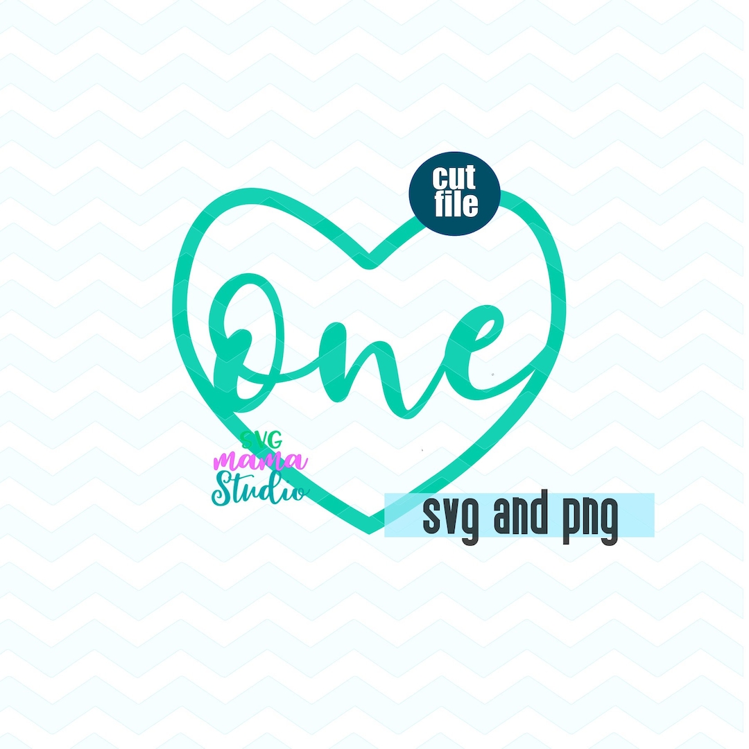 One Svg, Cake Topper Svg, Png, Instant Download, First Birthday Svg for ...