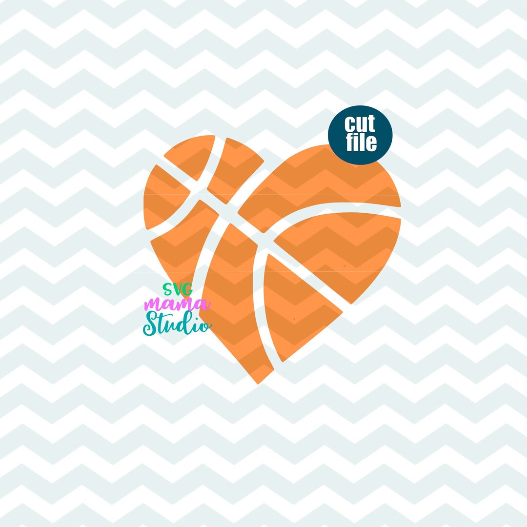Basketball Svg, Heart Basketball Clipart, Heart Svg, Dxf, Png ...