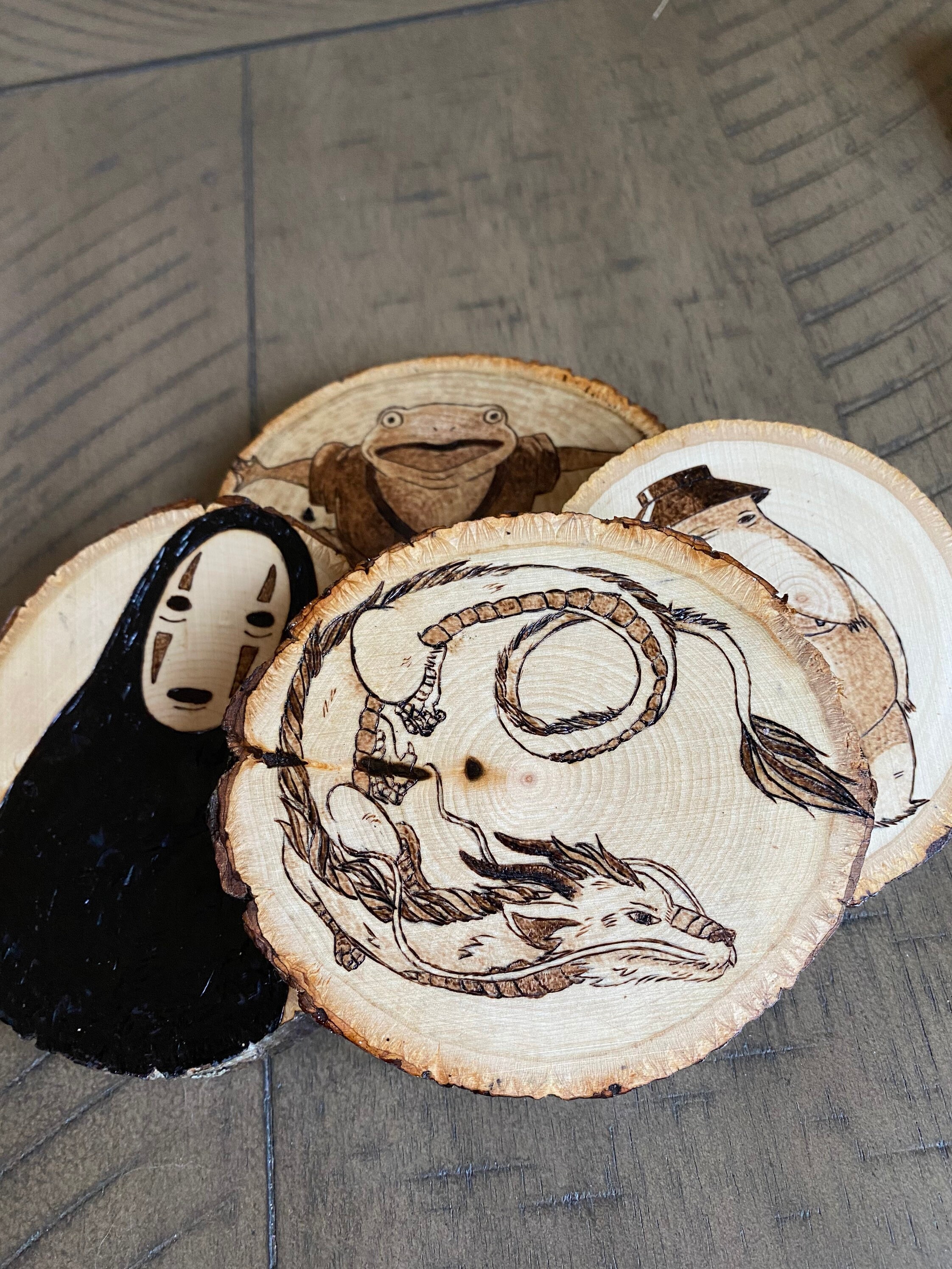 Studio Ghibli Coaster Set (4) - Etsy