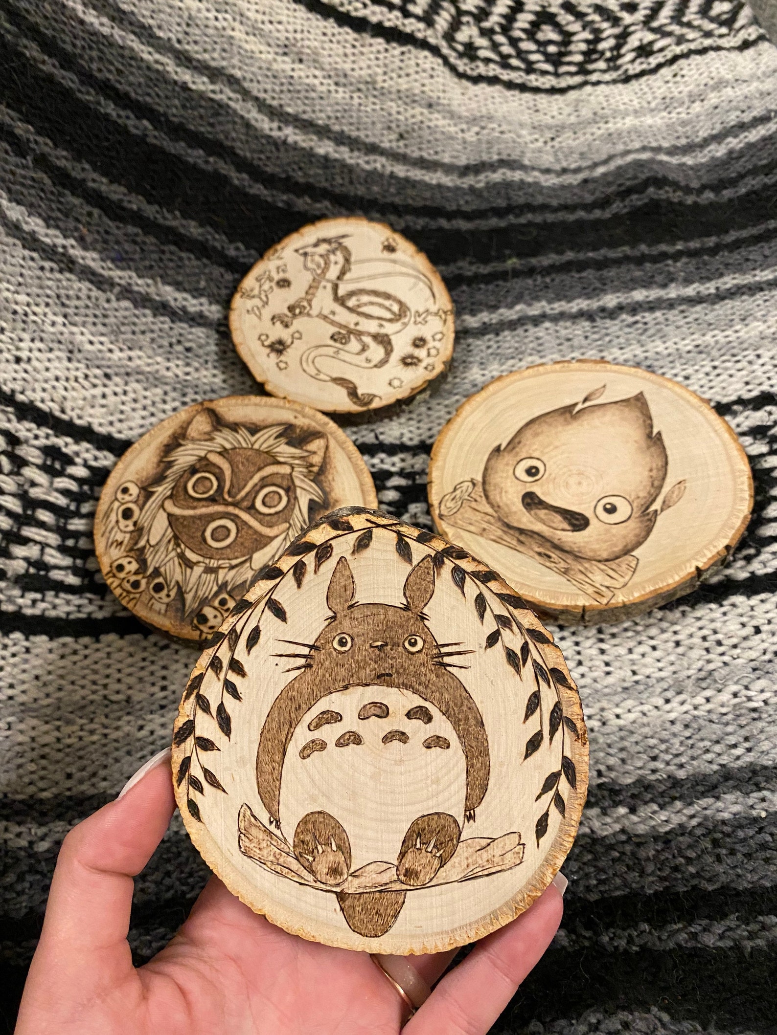 Studio Ghibli Coaster Set (4) - Etsy