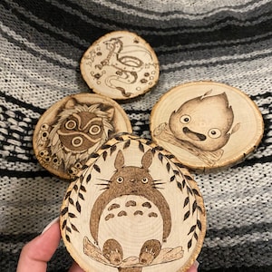 Studio Ghibli Coaster Set (4) - Etsy