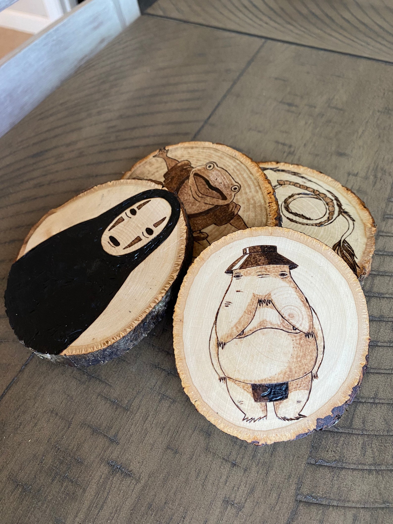 Studio Ghibli Coaster Set (4) - Etsy