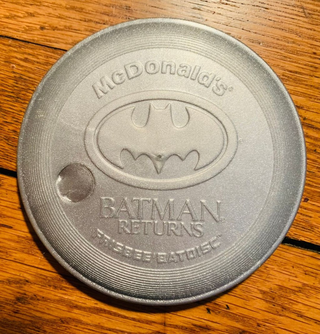 Vintage Mcdonalds Happy Meal 1991 Batman Returns Frisbee - Etsy