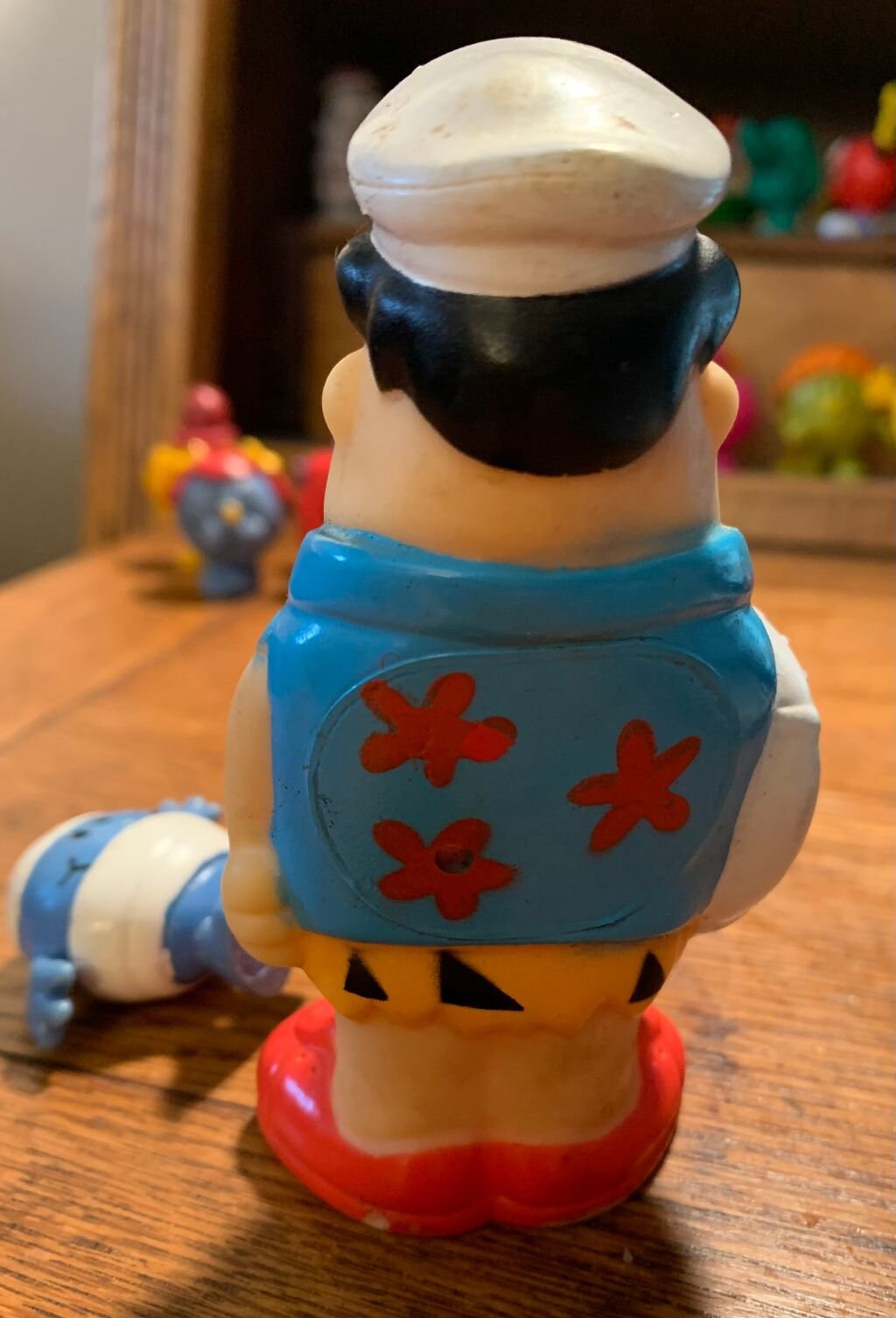 Vintage Lifeguard Fred Flintstone and Beach Ball Barney 1990 Rubber ...