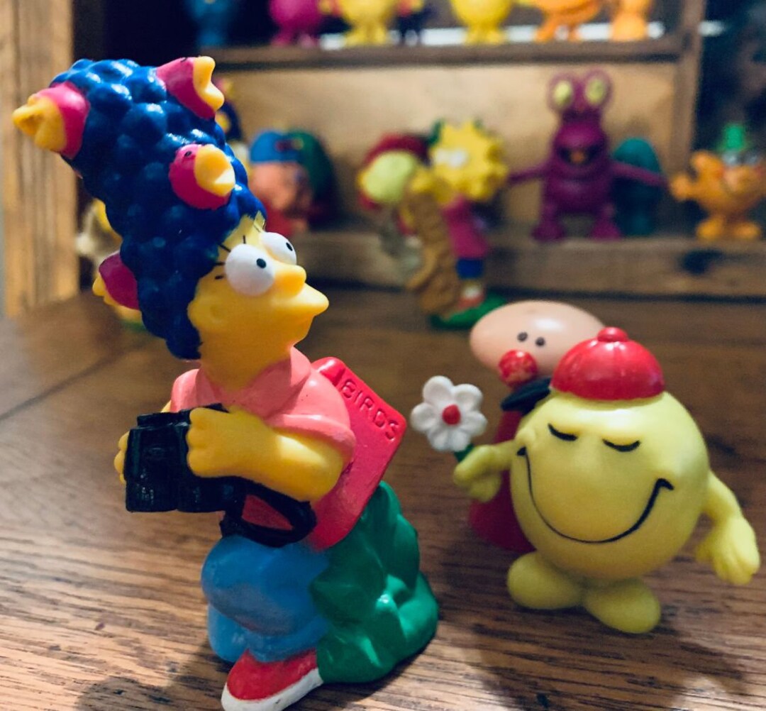 Vintage 1990 Marge Simpson PVC Figurine With Birds in Her Hair, Homer ...
