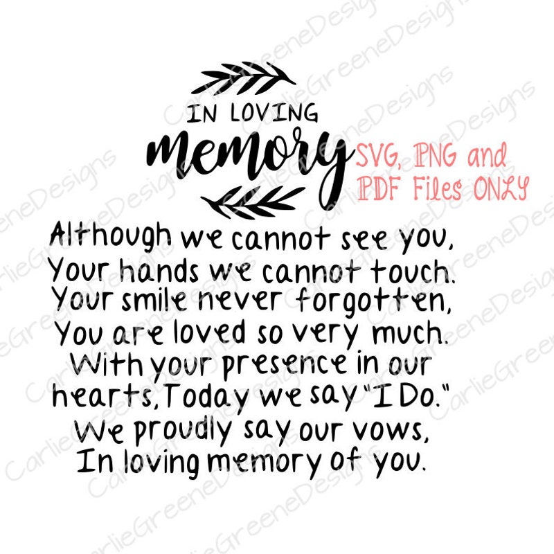In Loving Memory - Etsy