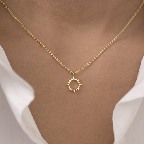 14k Solid Gold Sun Design Pave' Diamonds / Sunburst - Etsy