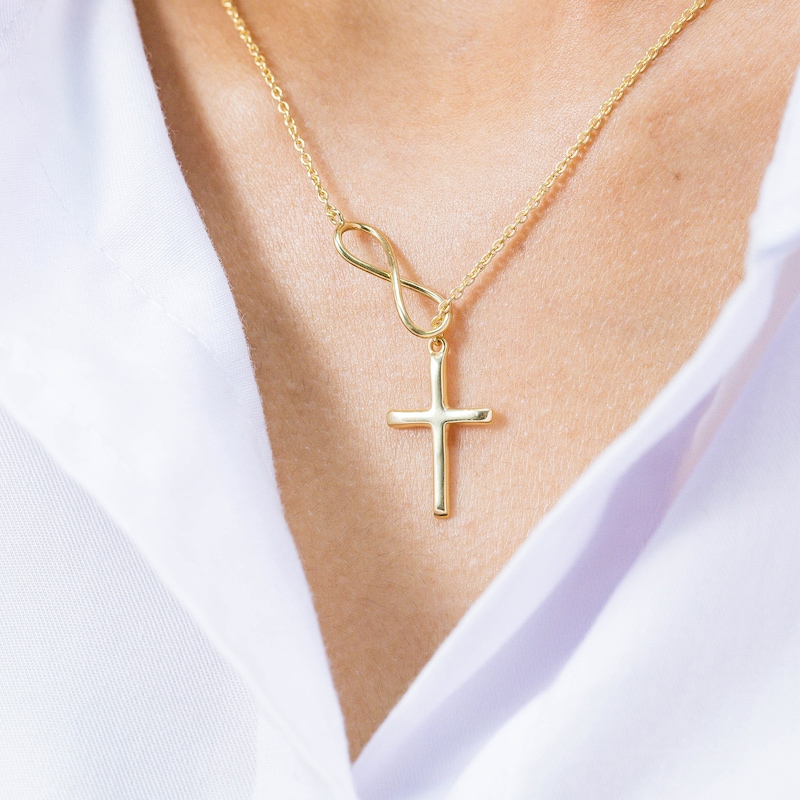 Infinity Cross Necklace - Etsy