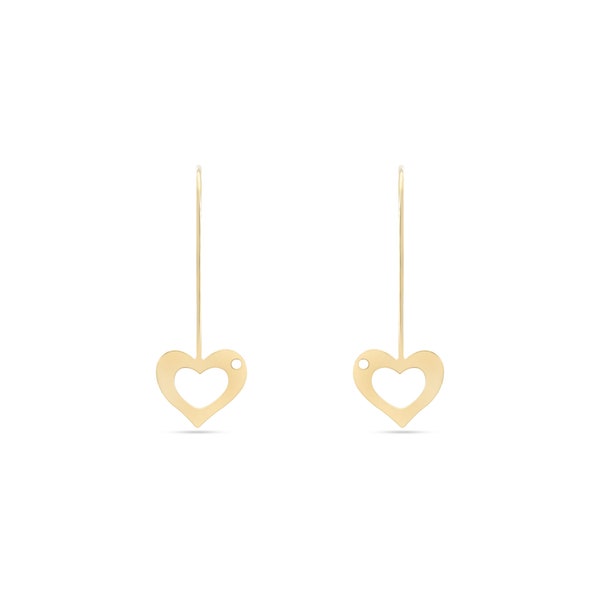 Heart Earrings - Etsy
