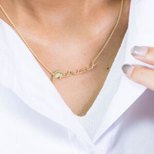 Patricia Name Necklace Minimalist Name Necklace Customize - Etsy