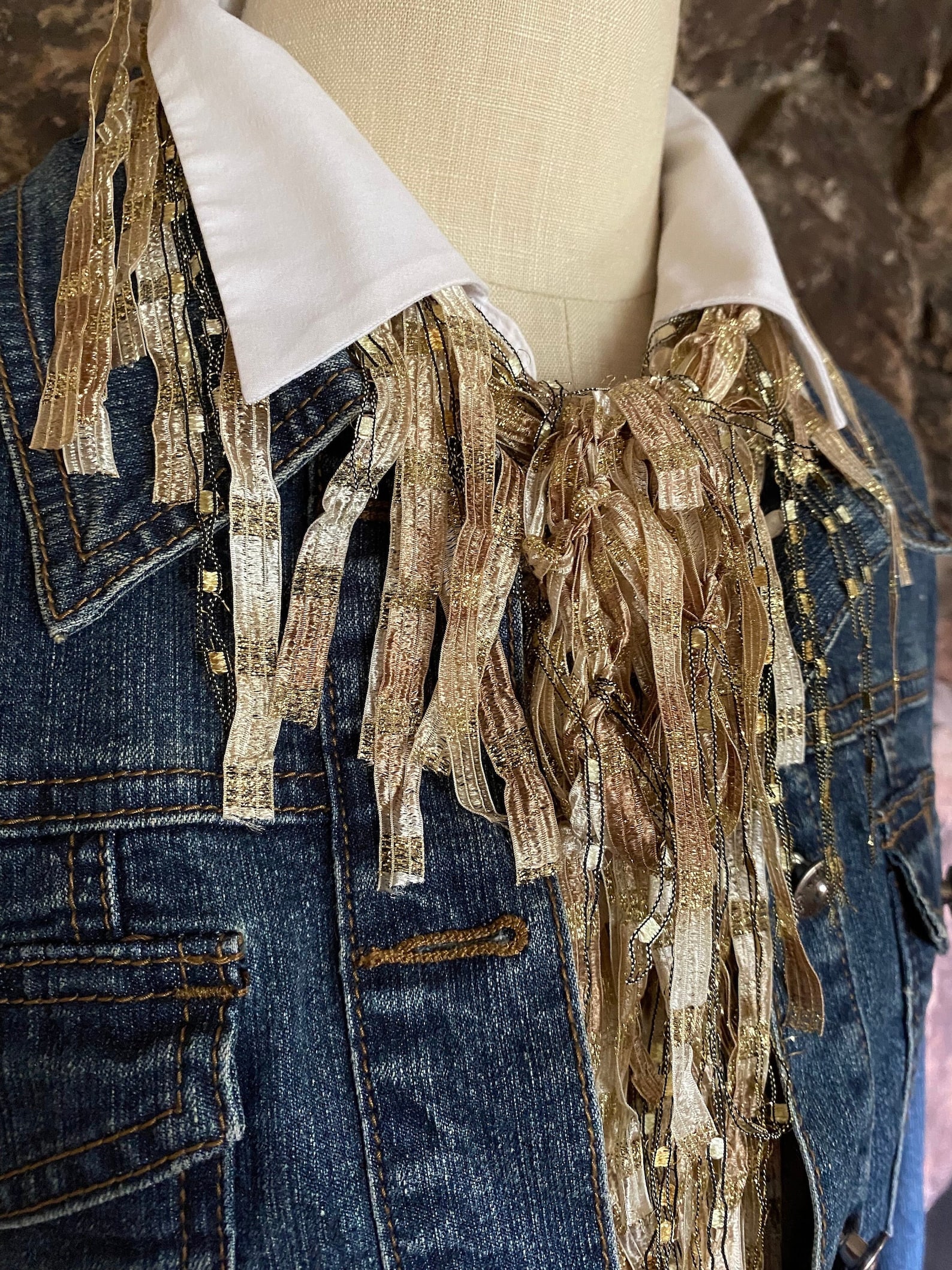 Gold Scarf for Women, Elegant Dress Accessories, Lightweight Scarf ...