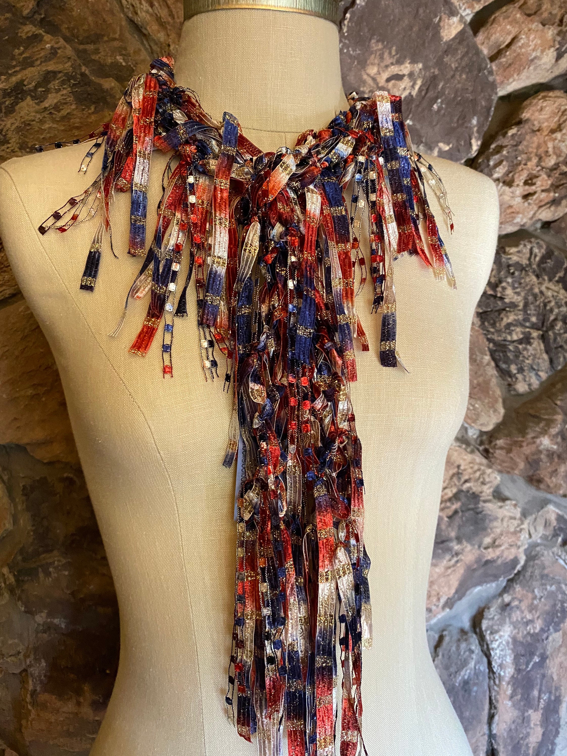 Patriotic Scarf for Women 4th of July Scarf Red White and - Etsy