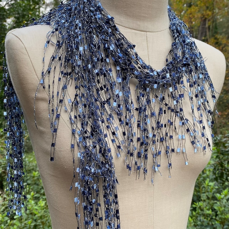 Denim Scarf - Etsy