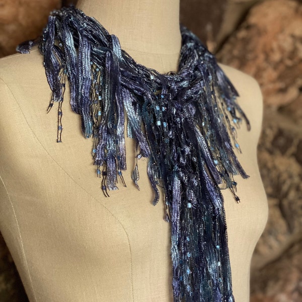 Denim Scarf - Etsy
